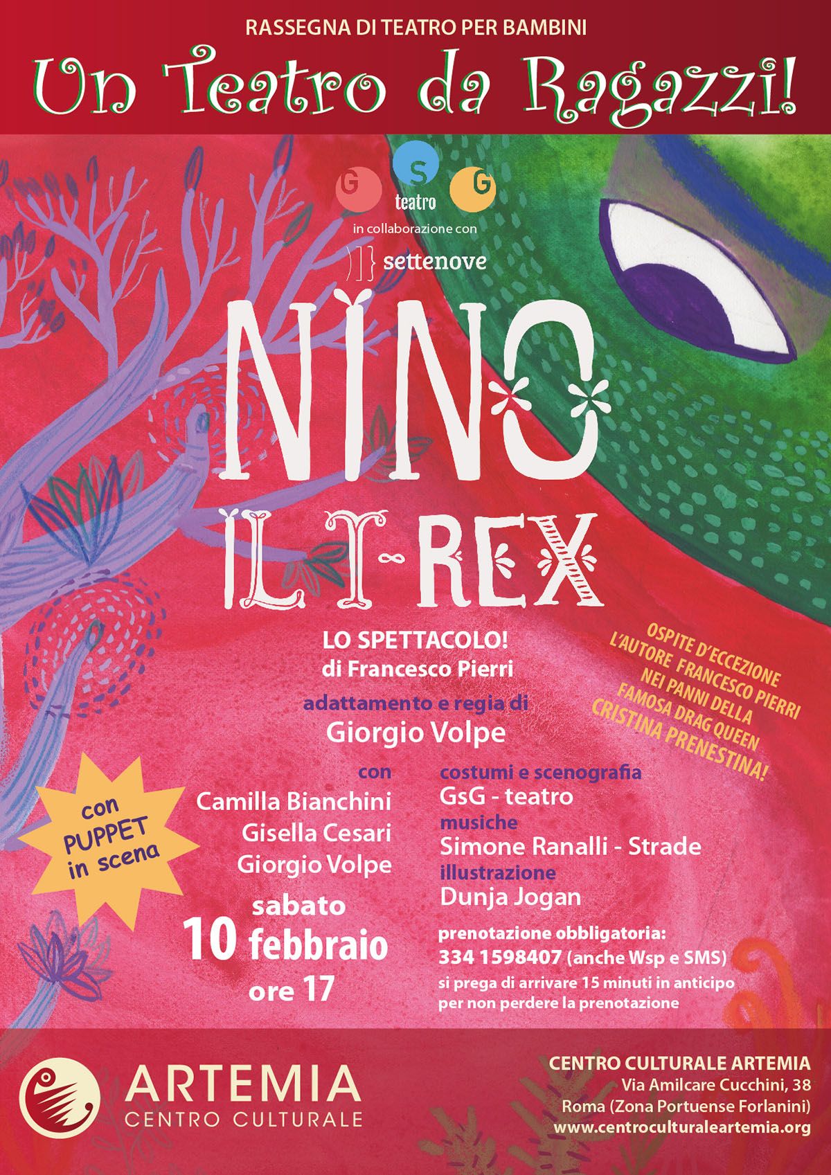 «Nino il T-Rex» torna in scena a Roma con un'ospite d'eccezione ...